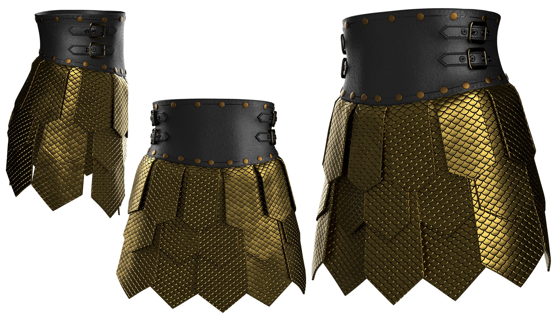 Skirt Armor 03 3D Model - TurboSquid 2443835