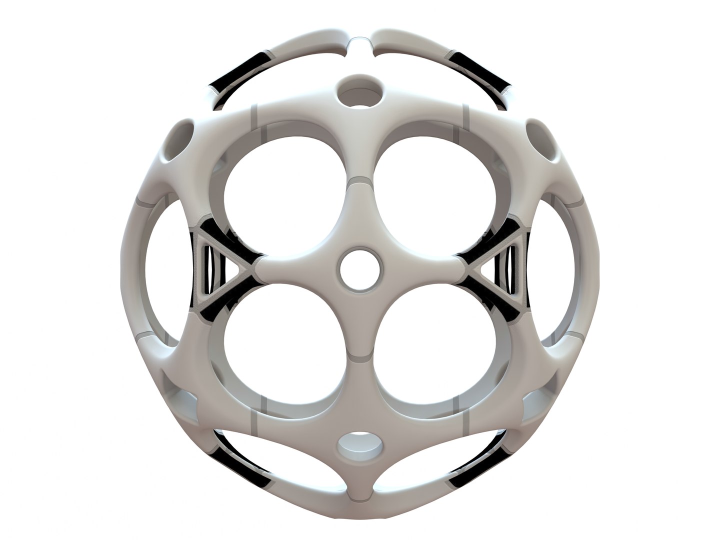 3D Wireframe Shape Geometric Holes Pattern Ball - TurboSquid 2191425