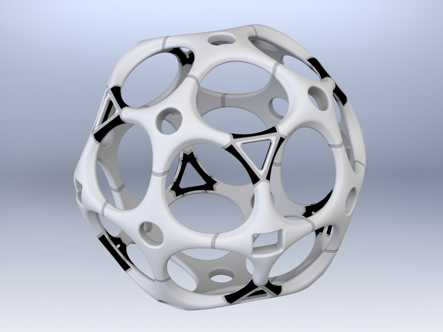 3D Wireframe Shape Geometric Holes Pattern Ball - TurboSquid 2191425