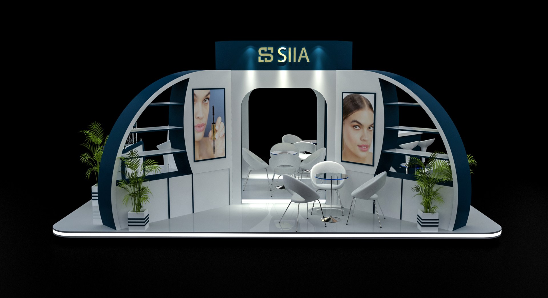 ISLAND STAND 4 SIDE OPEN 3D Model - TurboSquid 1781087