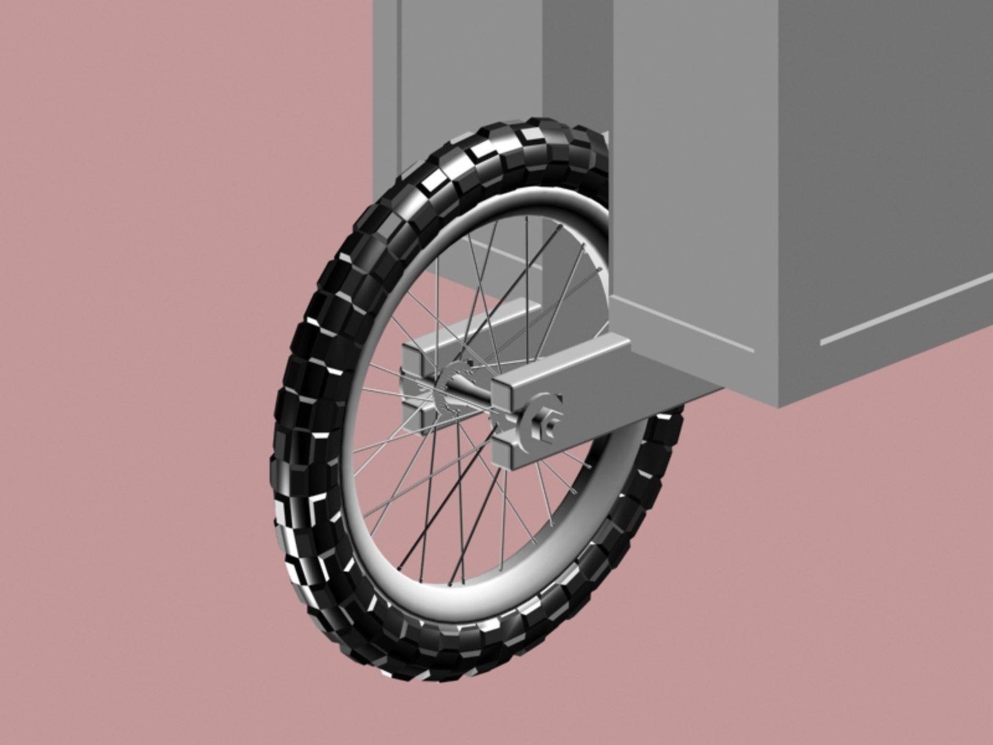 3d model cart push pushcart