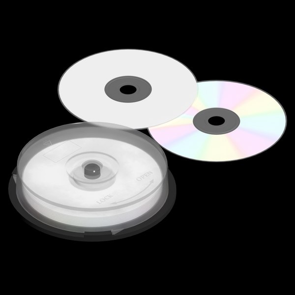 3d cd compact disc model