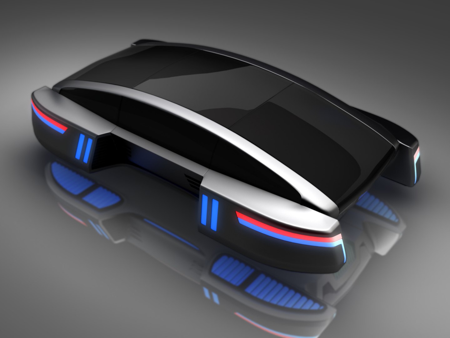 futuristic hover 3d model