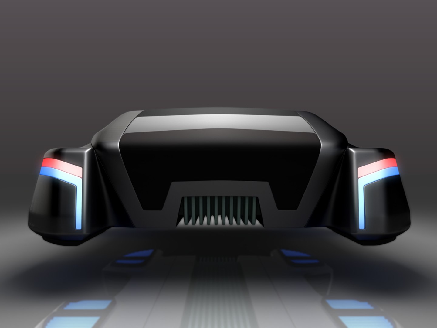 futuristic hover 3d model