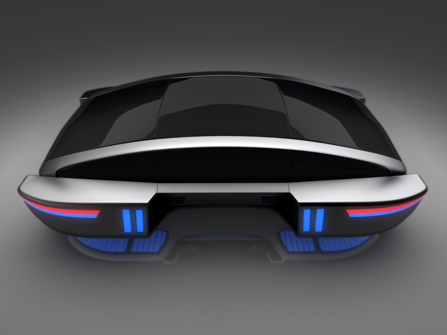 futuristic hover 3d model