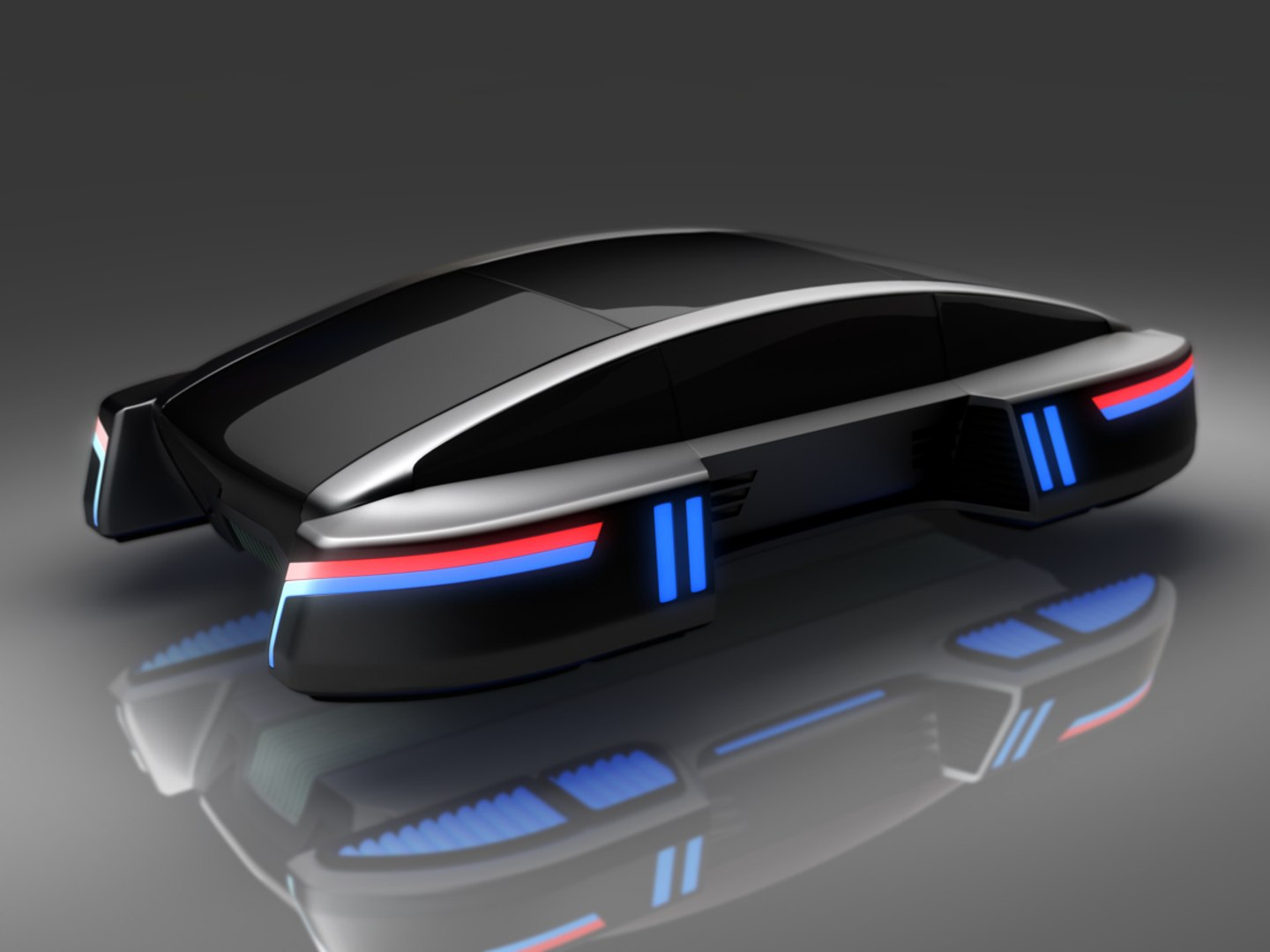 futuristic hover 3d model