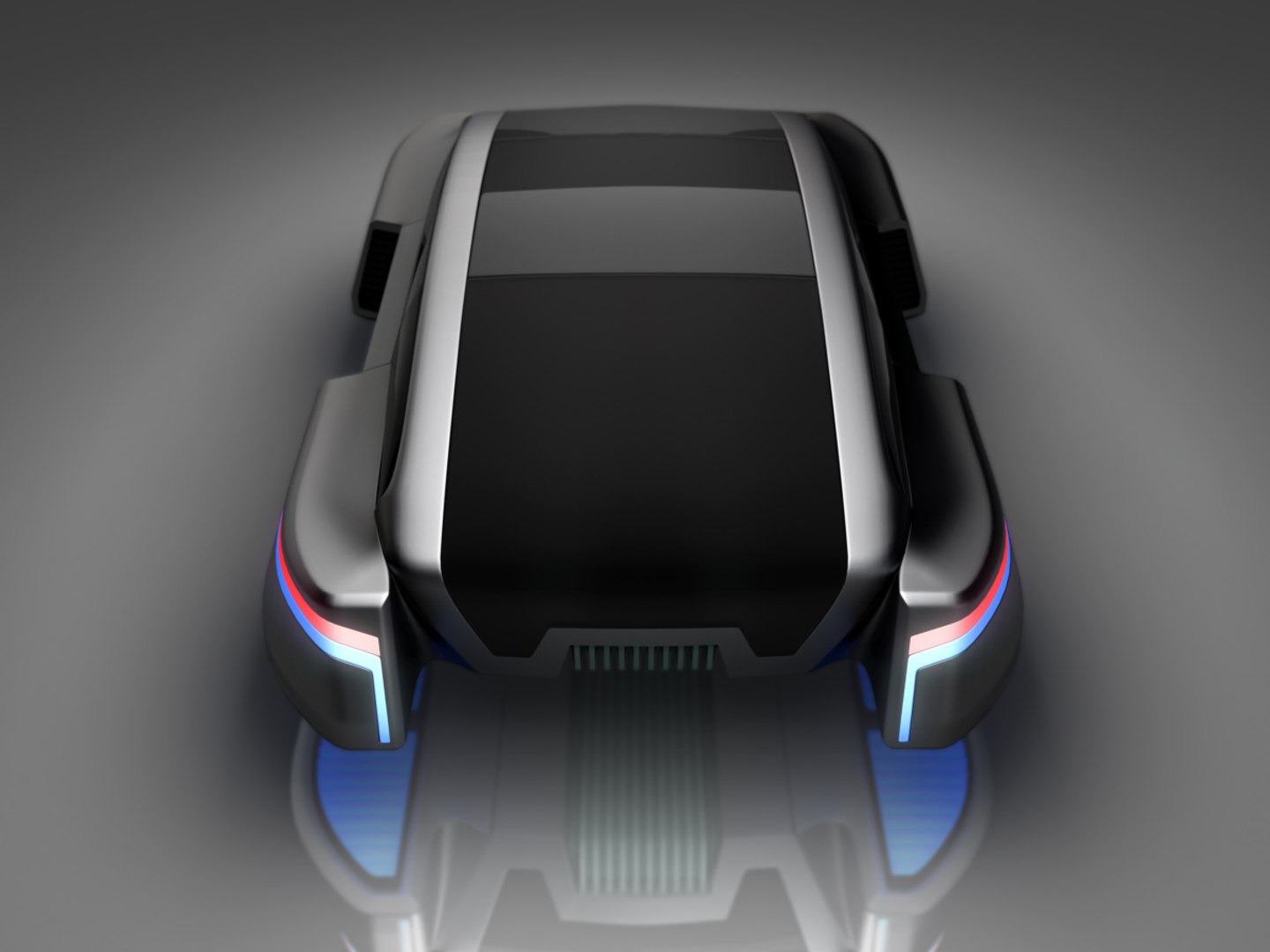 futuristic hover 3d model