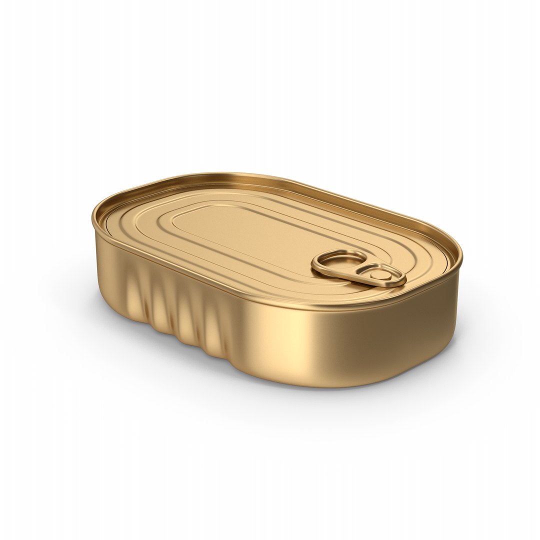 3D Rectangular Tin Can - TurboSquid 2003583