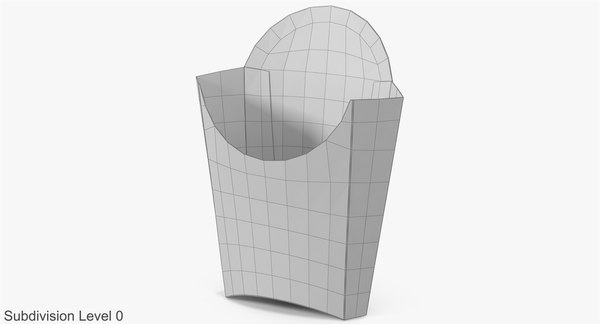 3d french fry box