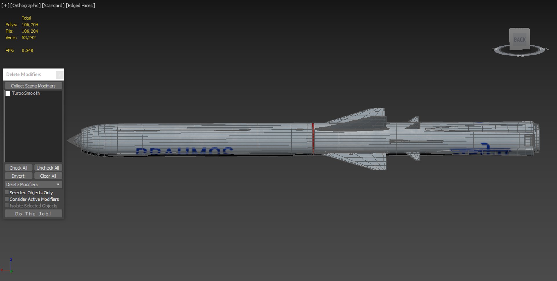 BrahMos Cruise Missile 3D Model - TurboSquid 2275332