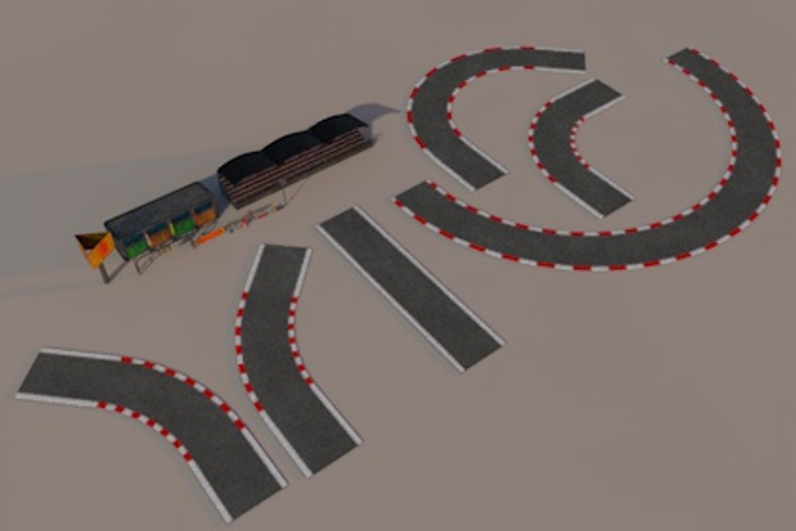 3D RaceTrack Package Model - TurboSquid 1987436