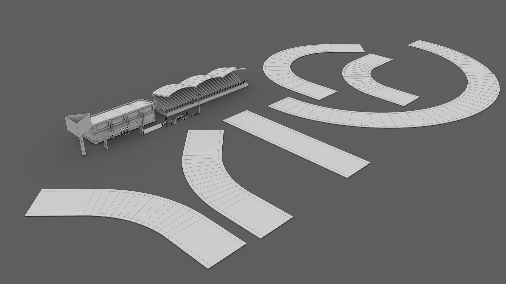 3D RaceTrack Package Model - TurboSquid 1987436