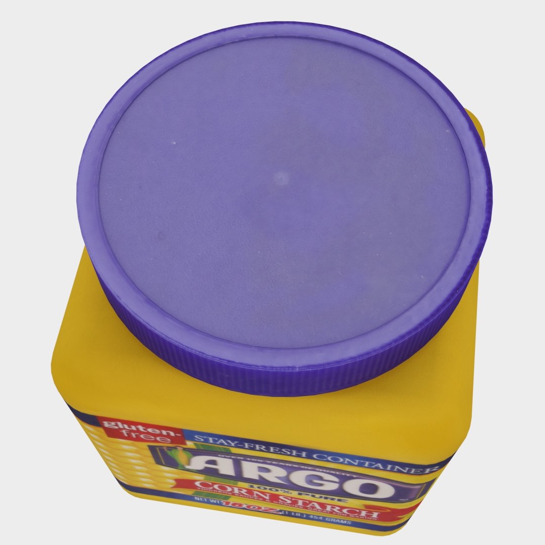 3D Cornstarch Container Model - TurboSquid 1271120
