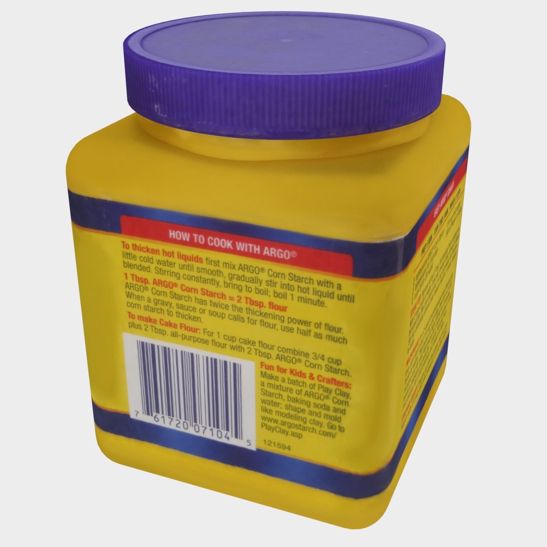 3D Cornstarch Container Model - TurboSquid 1271120