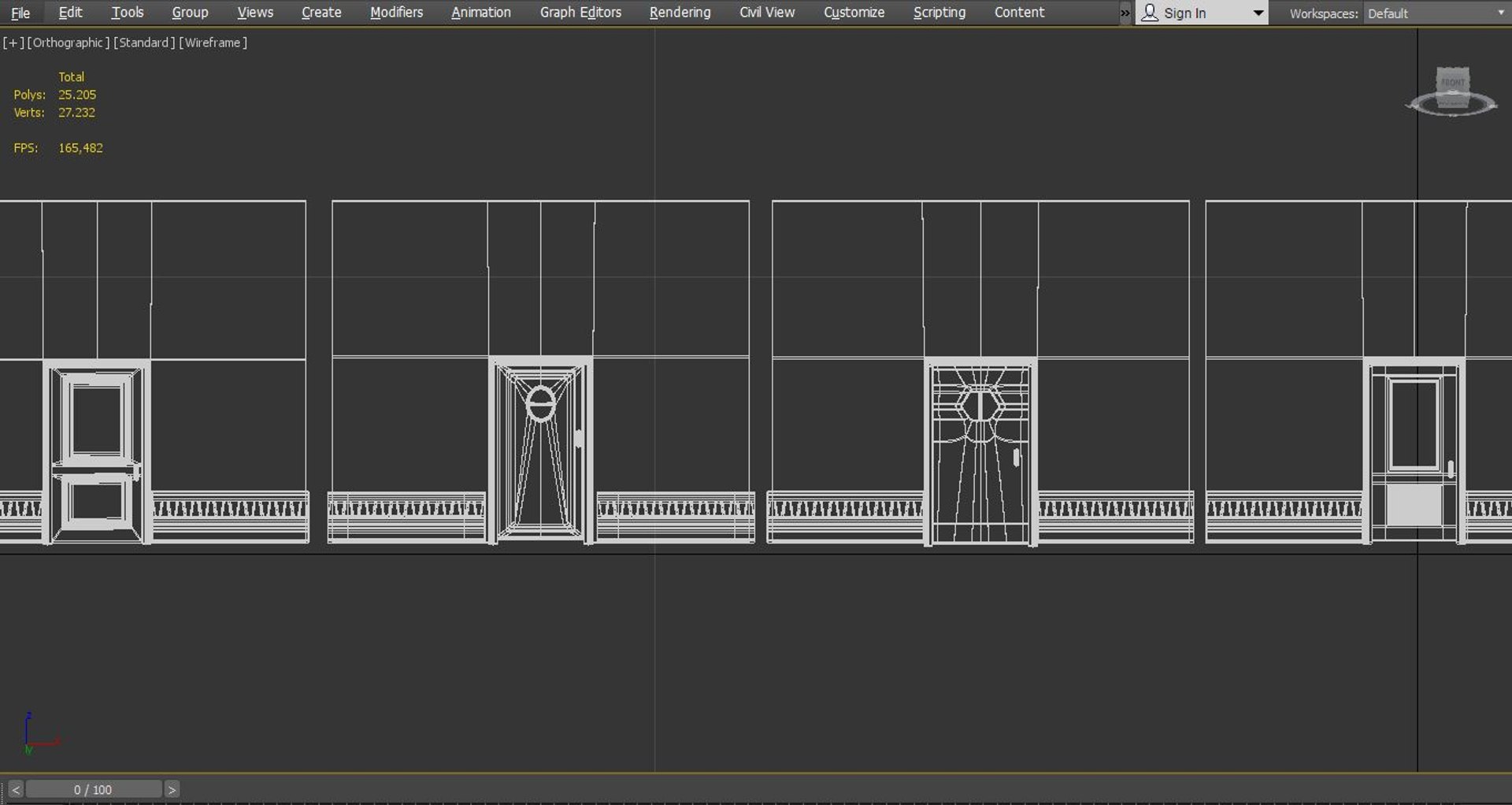 Wood Door 3D Model - TurboSquid 1521976