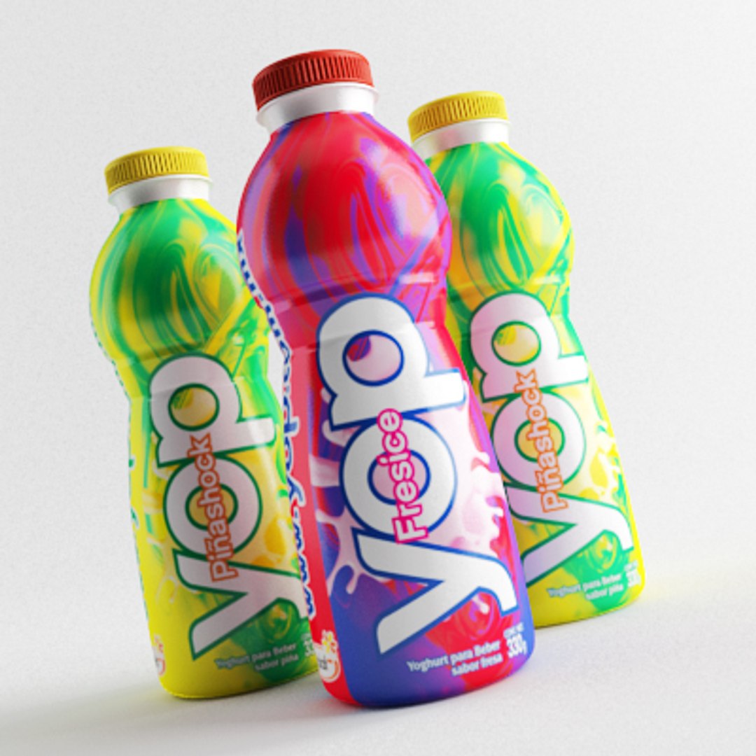 3d Model Yogurt Yop