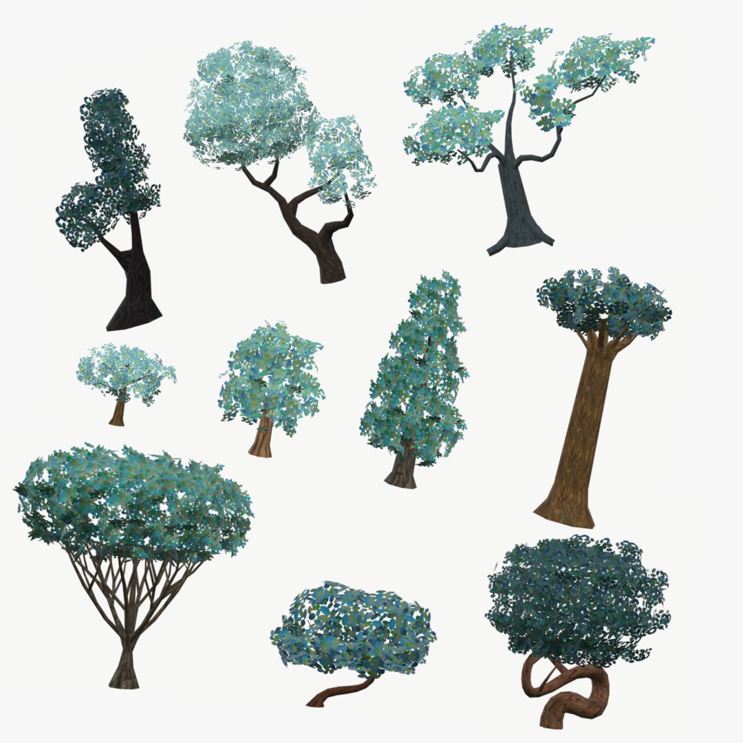 3D Tree Package - Animated Game Set For Unity - TurboSquid 2137676
