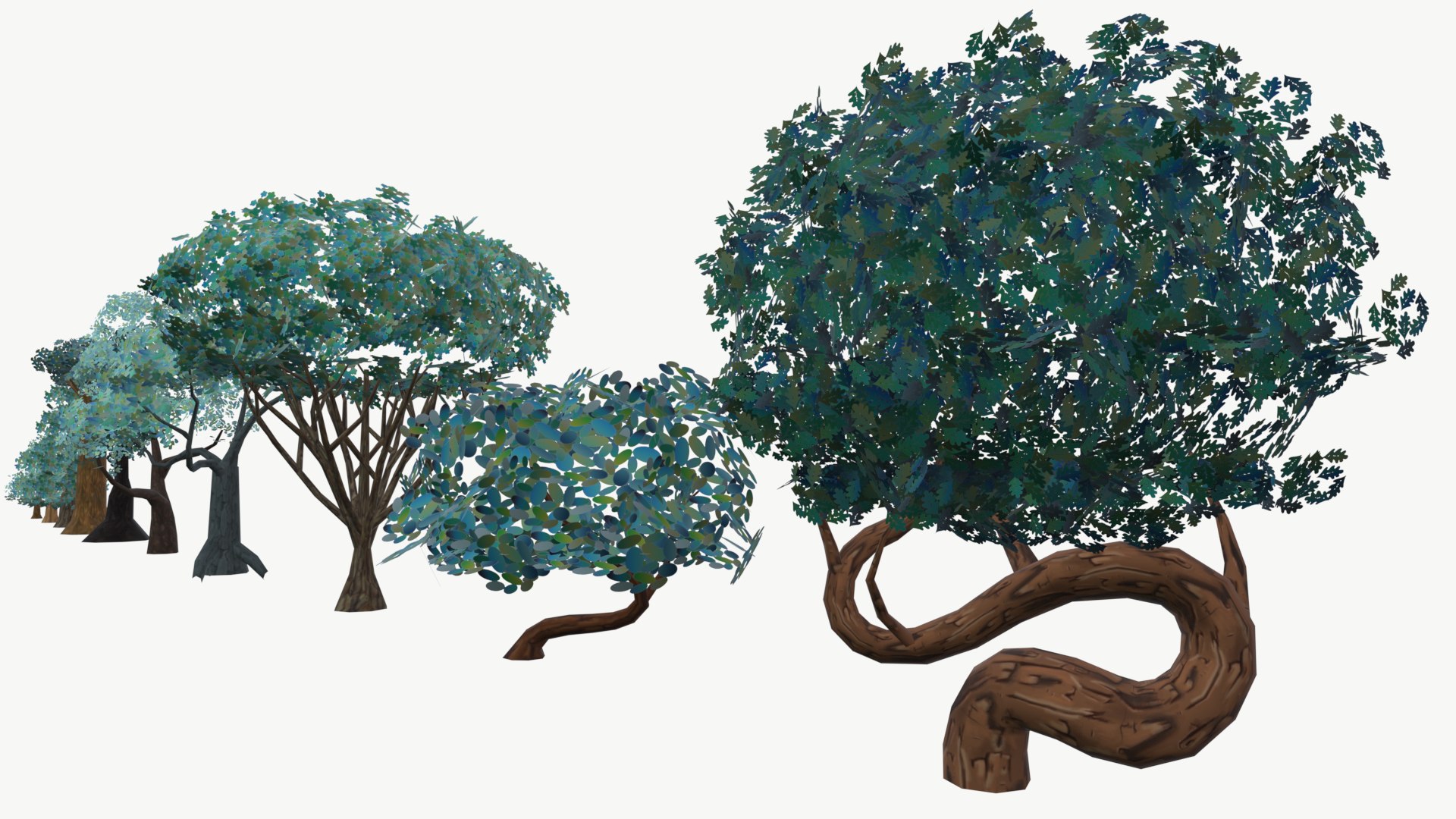 3D Tree Package - Animated Game Set For Unity - TurboSquid 2137676