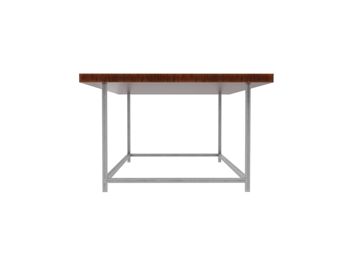 3D Wooden Flat Table Model - TurboSquid 2127721