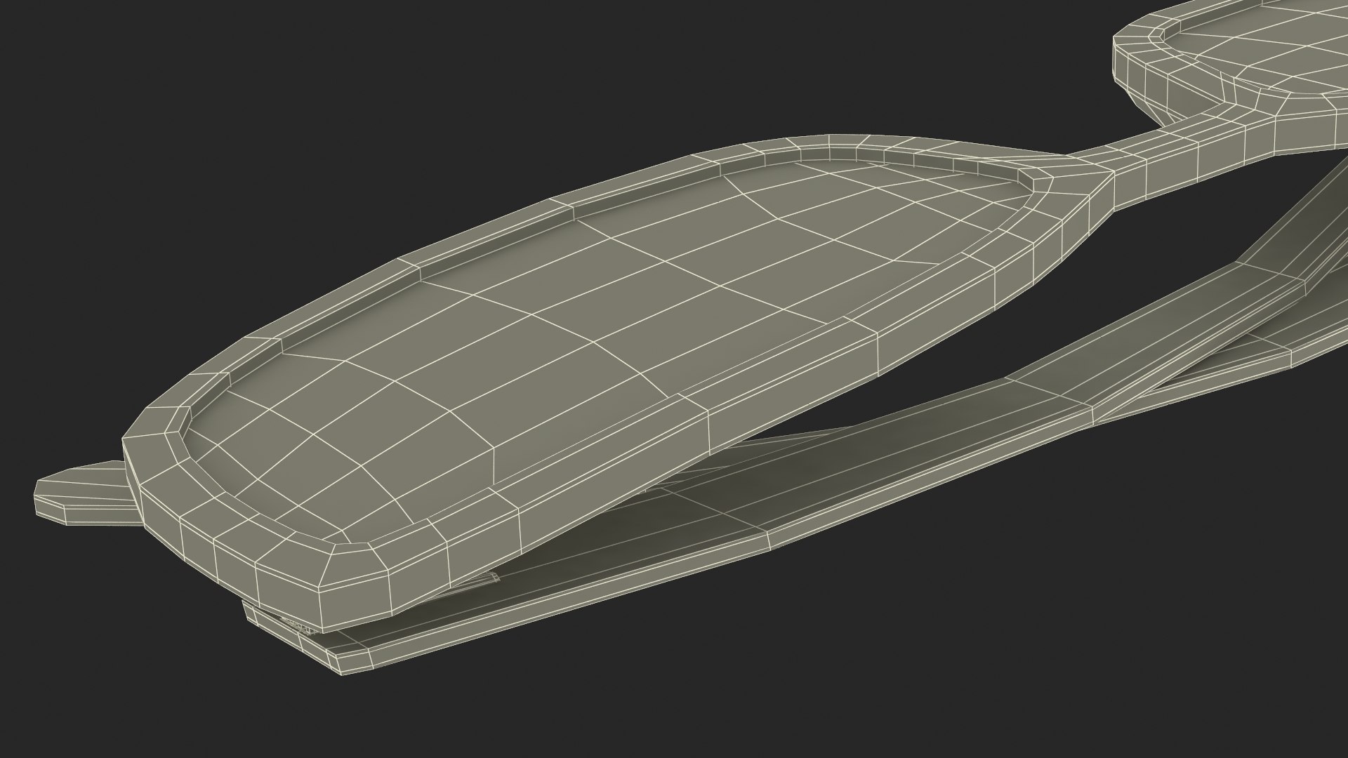 Retro Optical Square Brown Glasses Folded model - TurboSquid 2143572