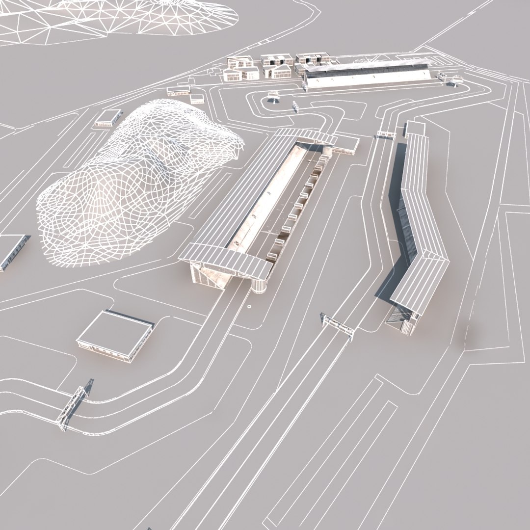 F1 track model - TurboSquid 1514237