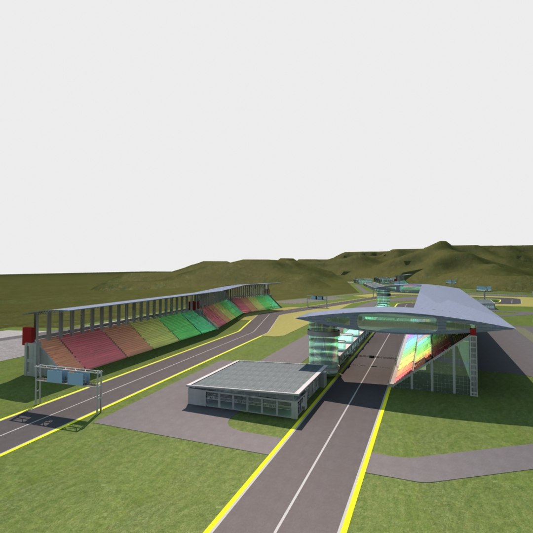 F1 track model - TurboSquid 1514237
