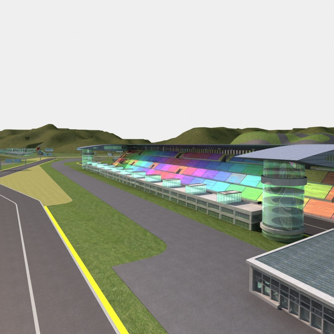 F1 track model - TurboSquid 1514237