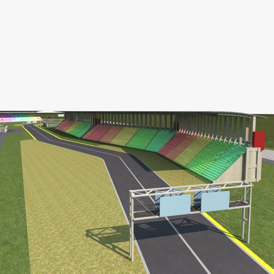 F1 track model - TurboSquid 1514237