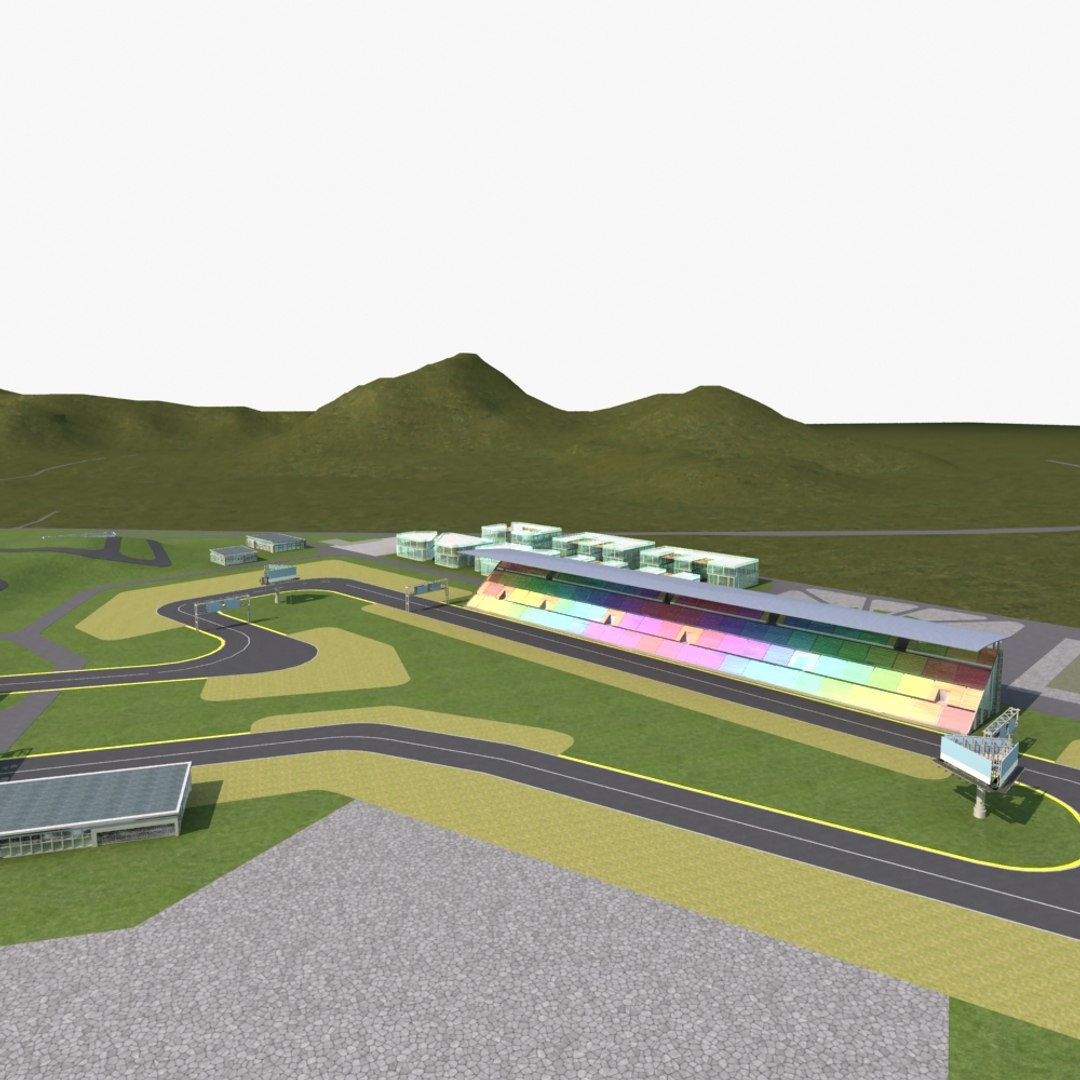 F1 track model - TurboSquid 1514237