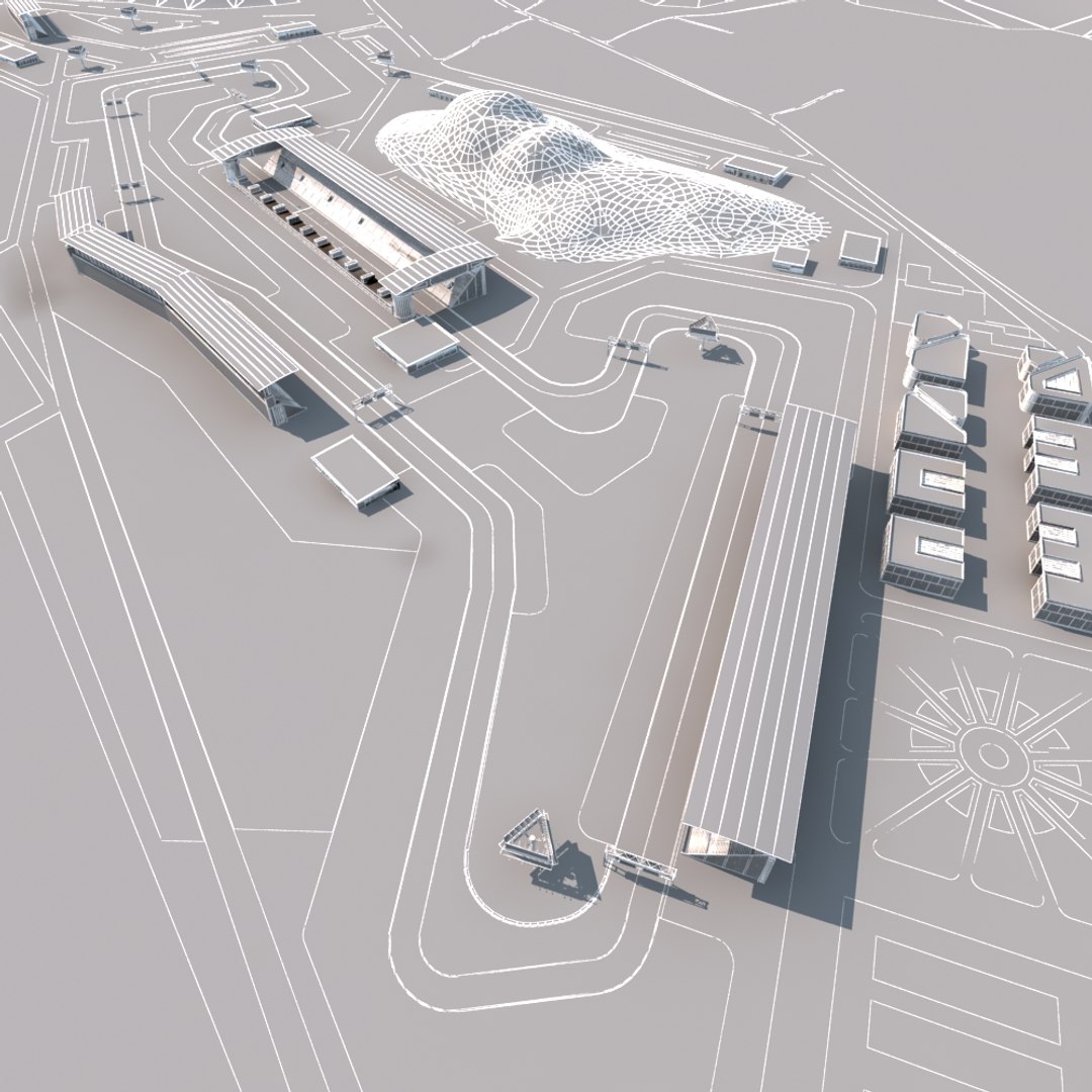 F1 track model - TurboSquid 1514237