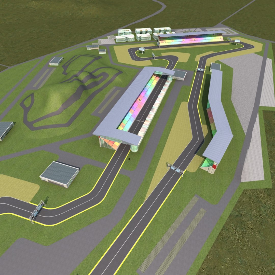 F1 track model - TurboSquid 1514237