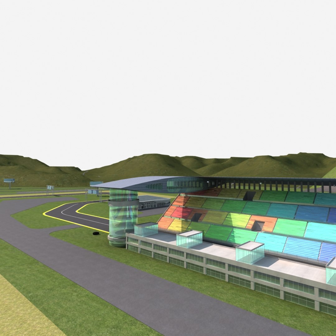 F1 track model - TurboSquid 1514237