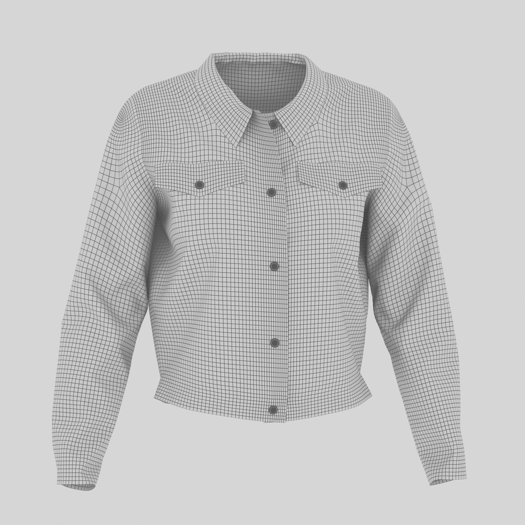 Light Blue Denim Jacket 16 K Textures 3D Model - TurboSquid 2170882