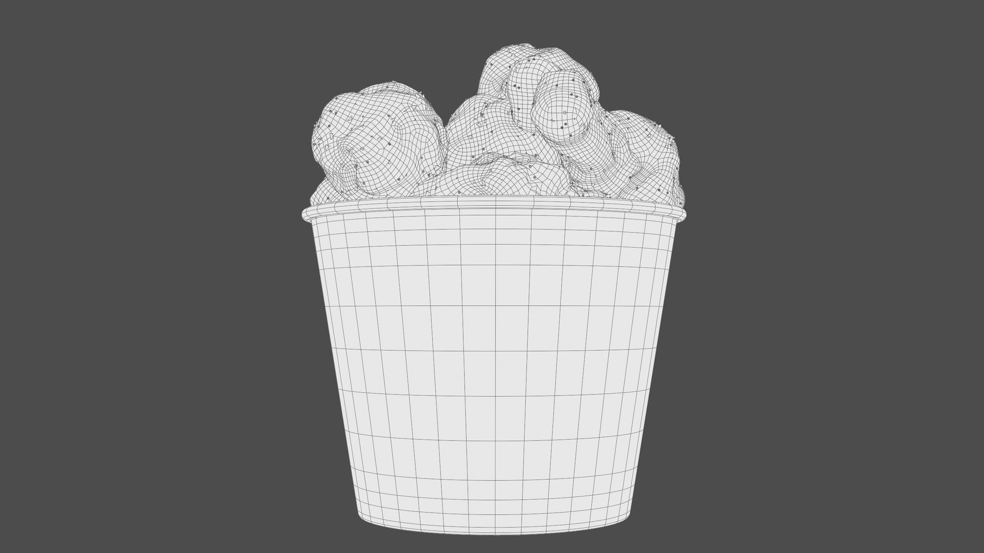 3D KFC Fried Chicken Bucket - TurboSquid 2251727
