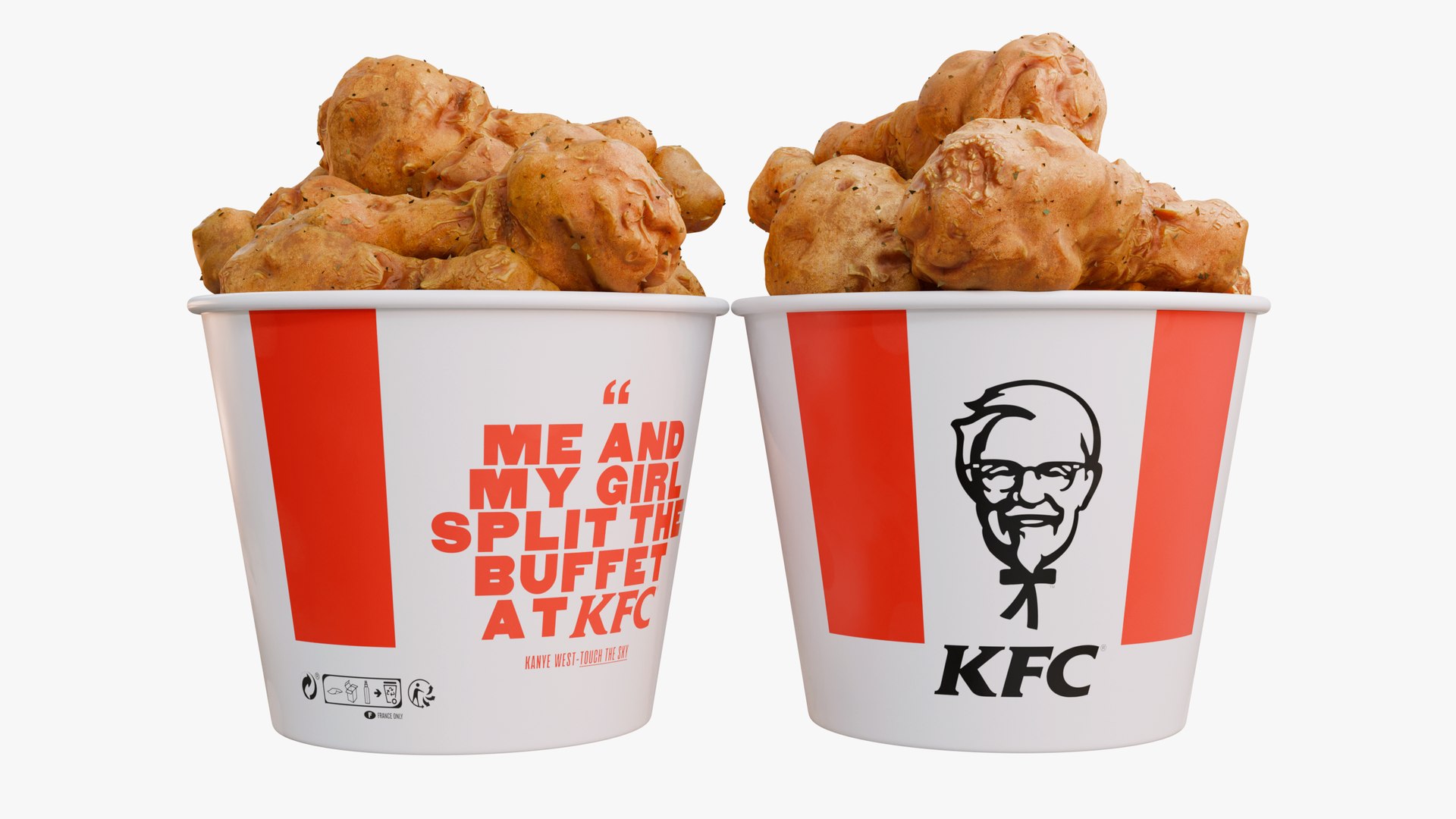 3D KFC Fried Chicken Bucket - TurboSquid 2251727