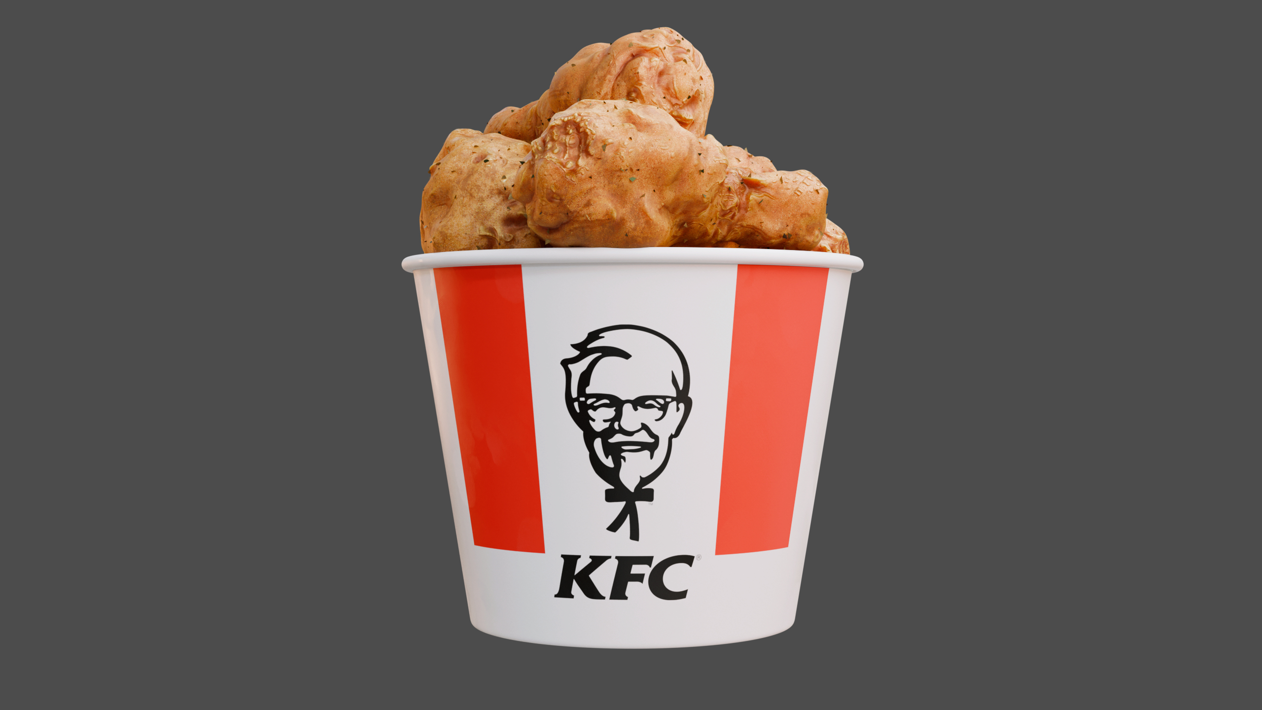 modelo 3d Cubo de pollo frito KFC - TurboSquid 2251727