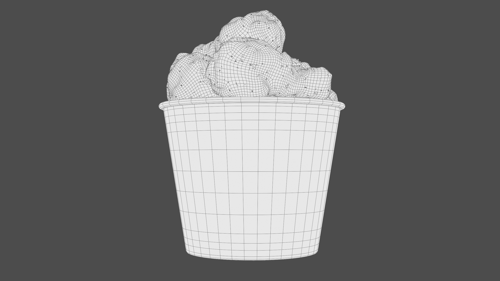 3D KFC Fried Chicken Bucket - TurboSquid 2251727