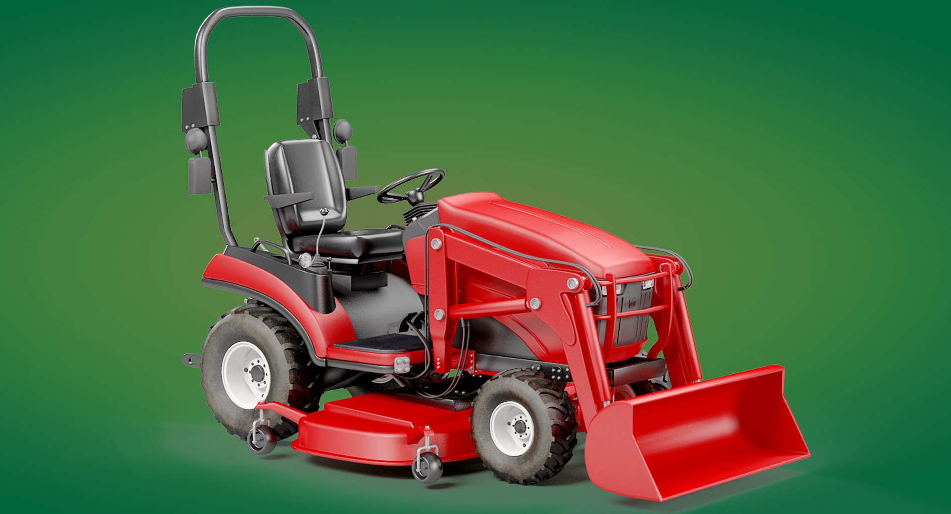 3D Sub-compact Utility Tractor - TurboSquid 1324662