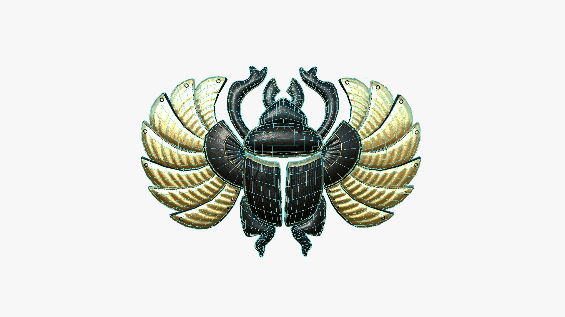 3D Khepri Mask A05 - Egyptian Gods Character Clothing - TurboSquid 2213359