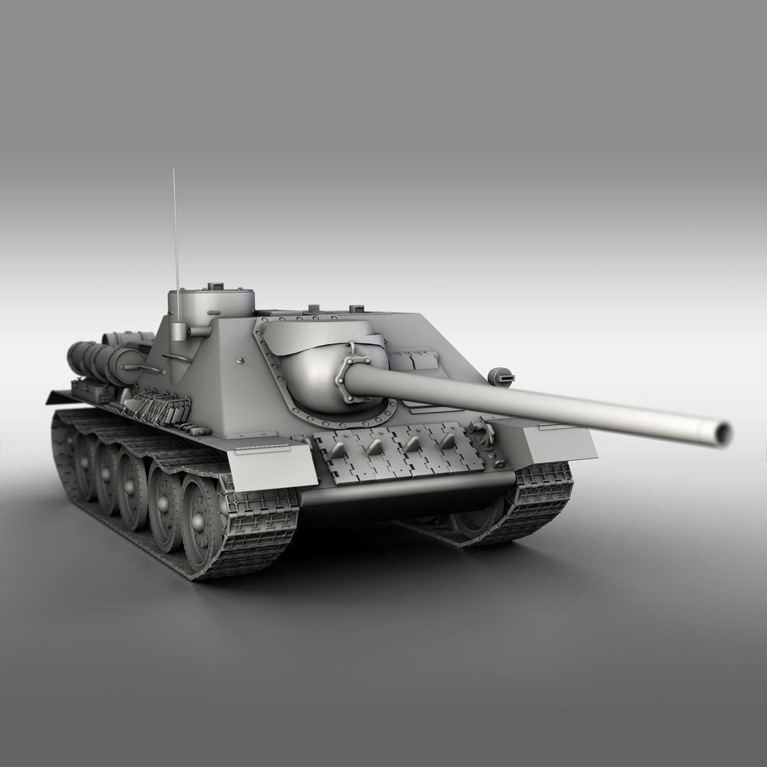 3D Su-100 - Soviet Tank - TurboSquid 1484690