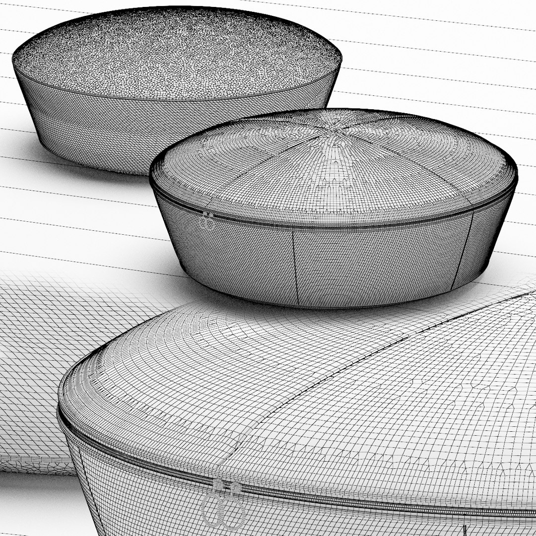 3D set poufs - TurboSquid 1451182