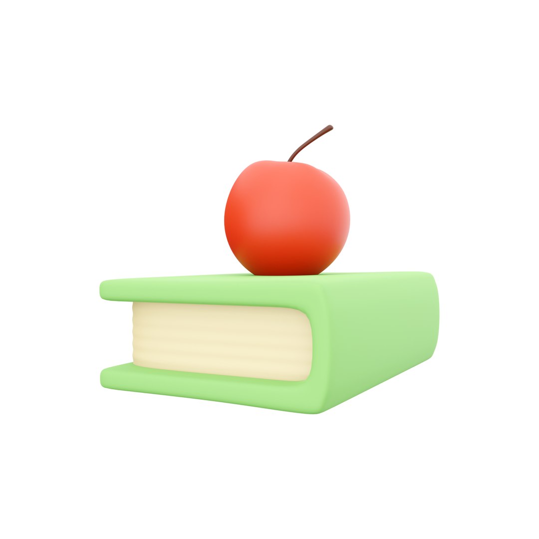 Book Apple 3D Model - TurboSquid 2013938