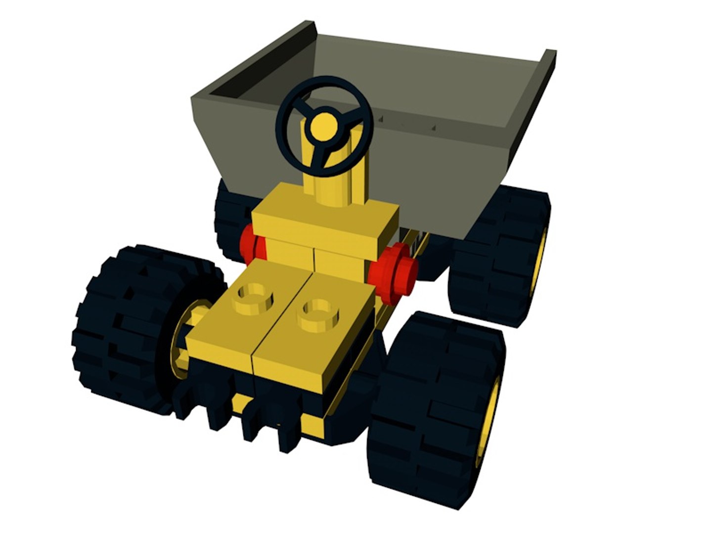 3d lego mini dumper truck