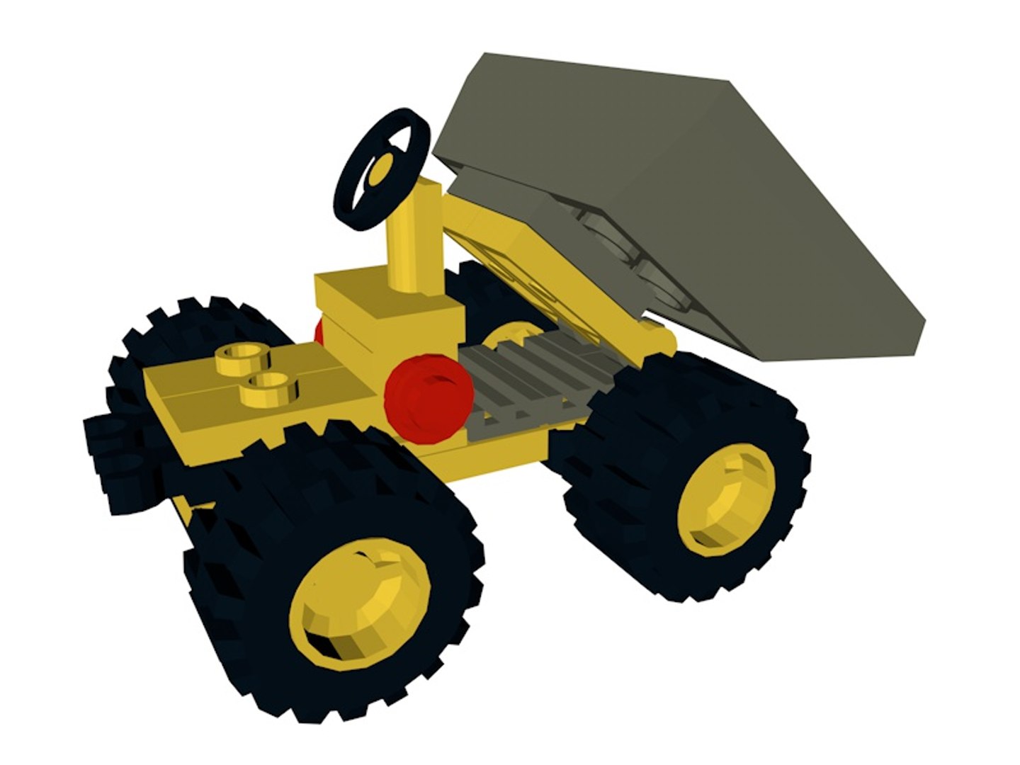 3d lego mini dumper truck