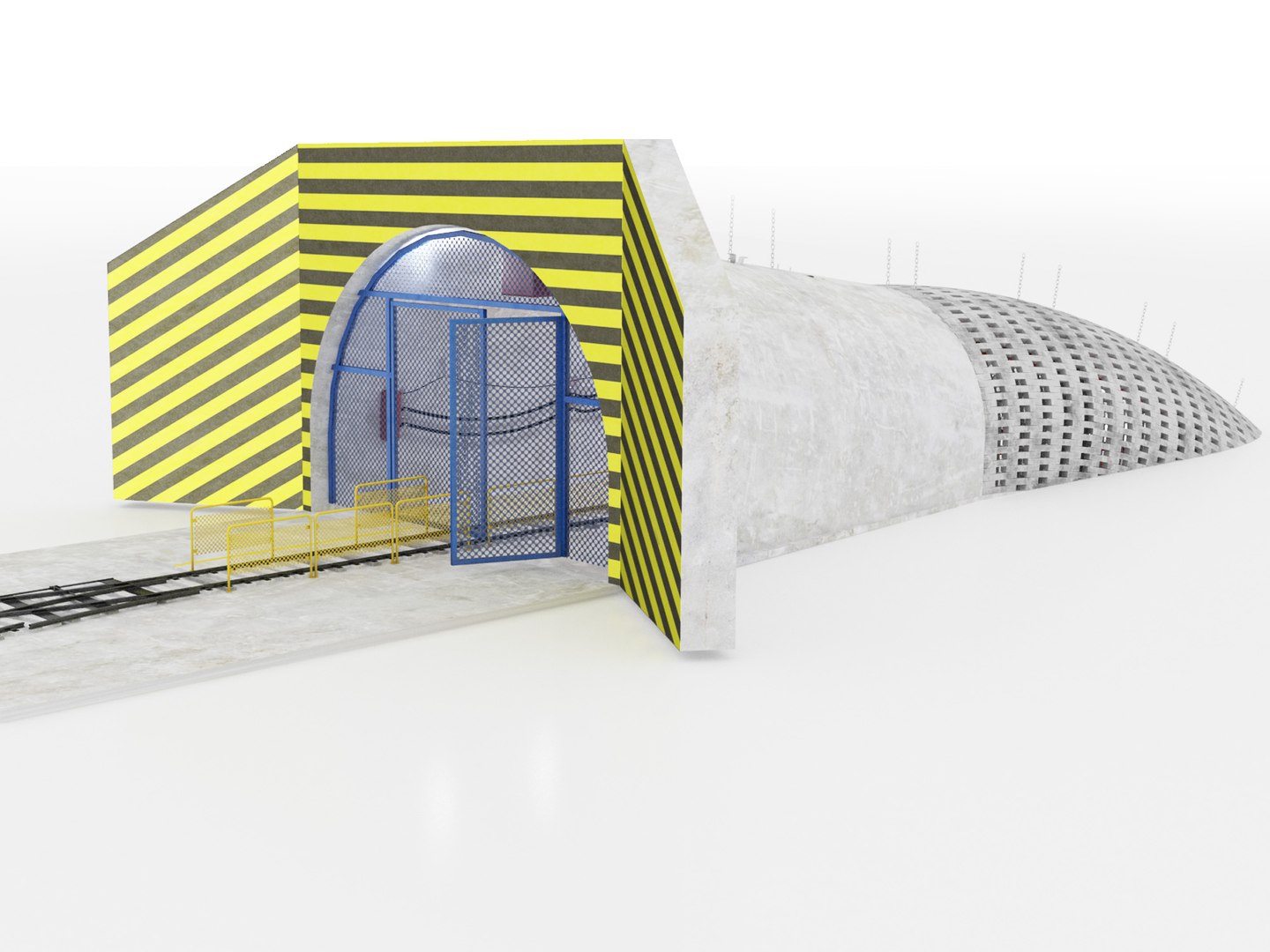 Slant Adit Mining 3d Model