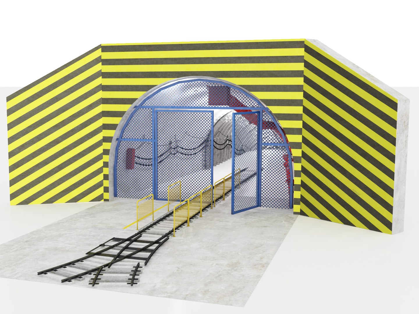 Slant Adit Mining 3d Model