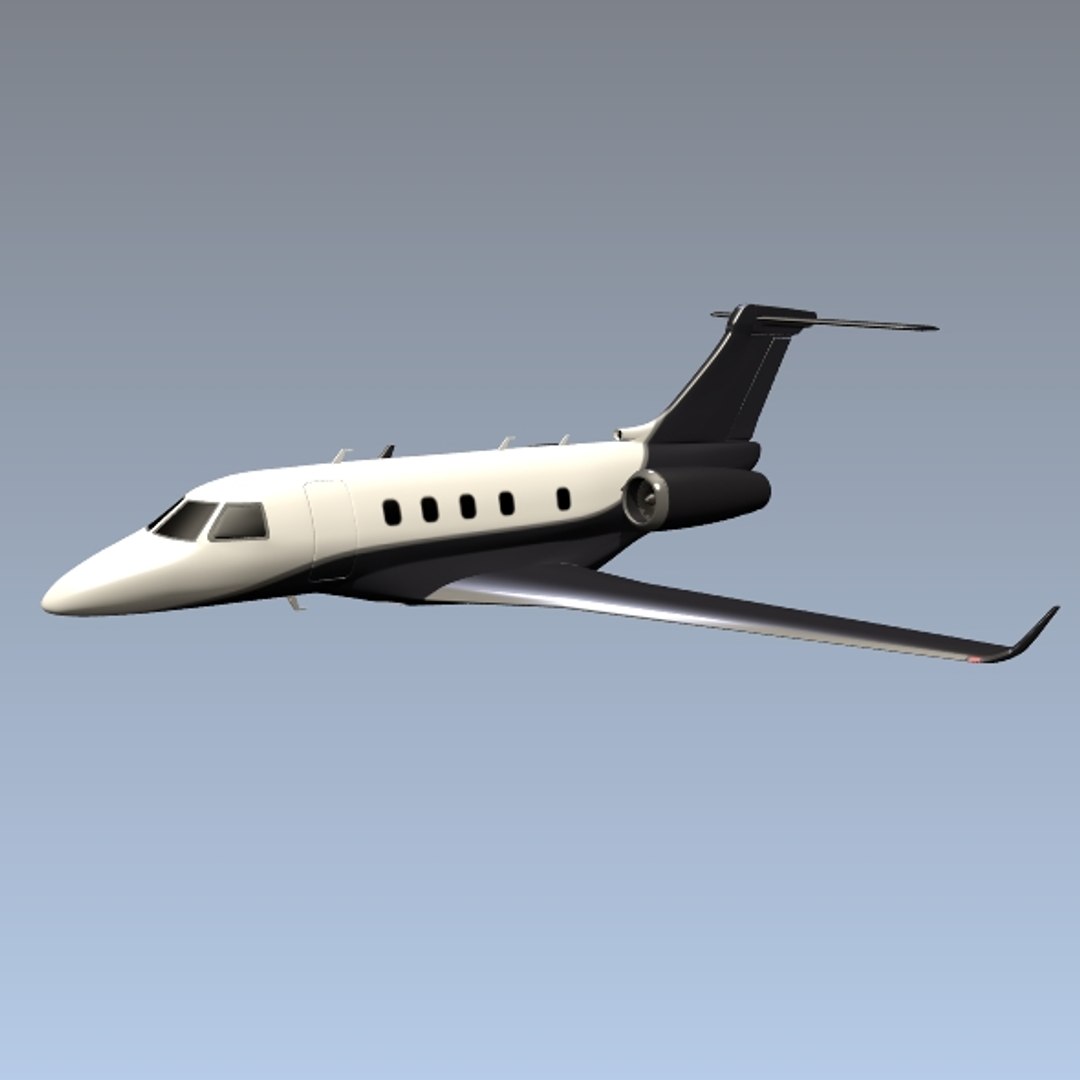 Private Embraer Jet 3d Model
