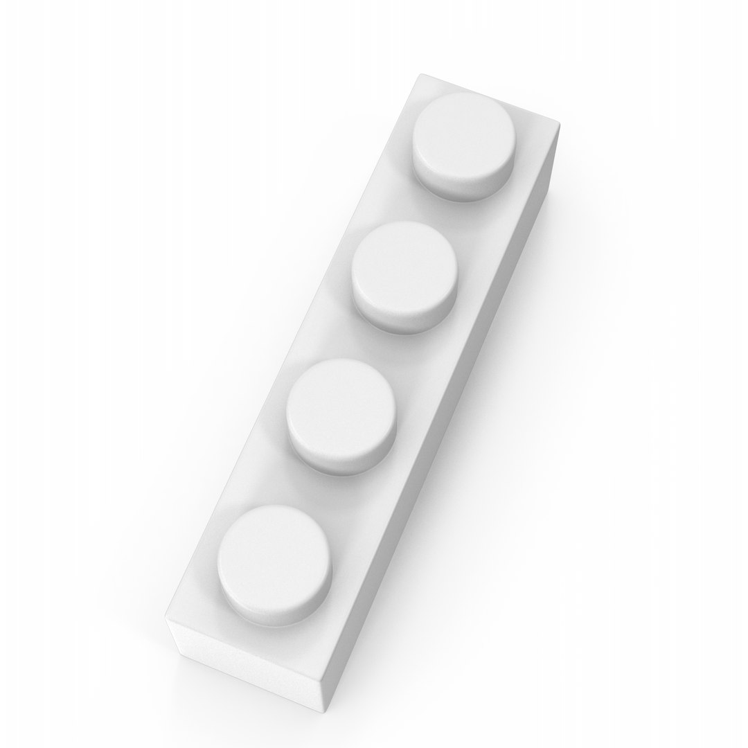 Toy Block 1x4 3D Model - TurboSquid 2372395