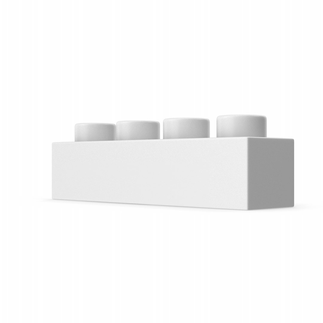 Toy Block 1x4 3D Model - TurboSquid 2372395