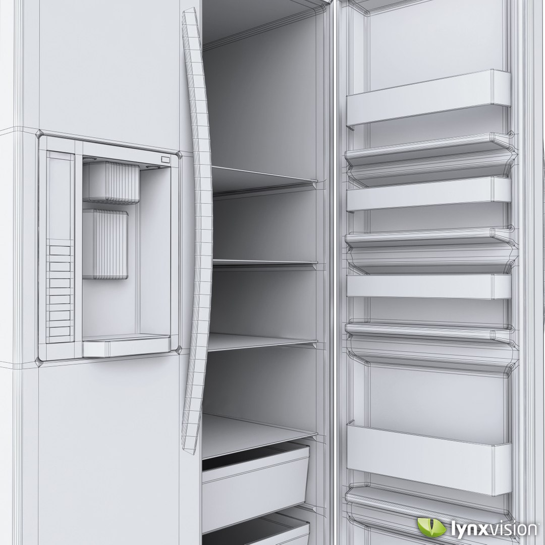 Refrigerator Lg 3d Model